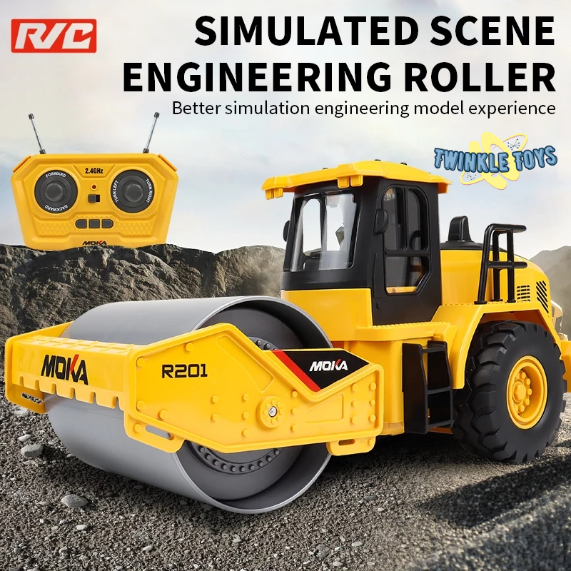 Jual Mobil Road Roller Remote Control RC Mobil Truk Anak 2.4GHZ Mainan ...