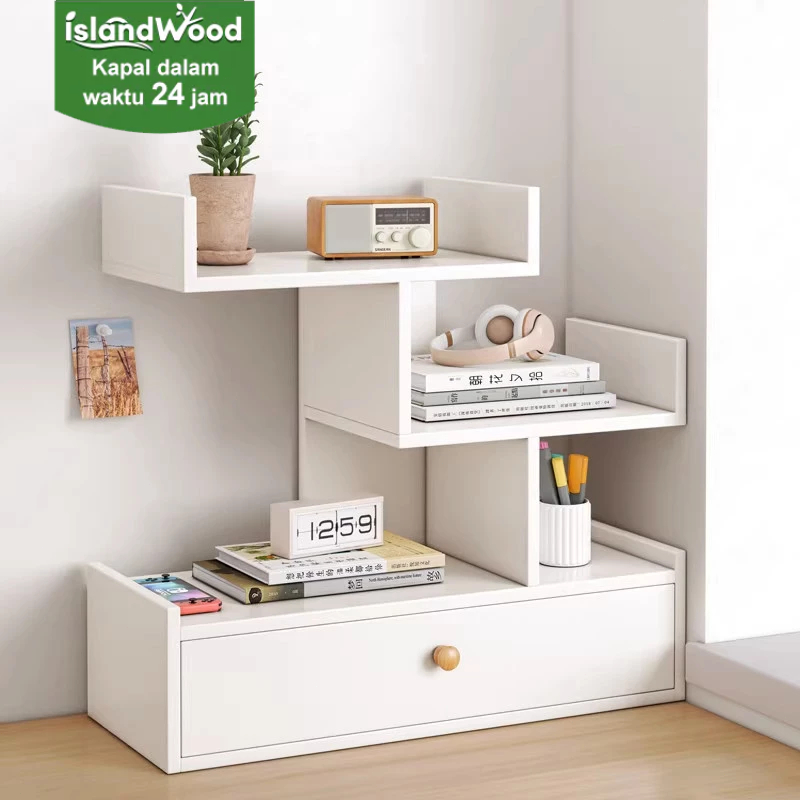 Jual Rak Buku Desktop Rak Meja Stationery Desktop Rak Organizer Desktop ...