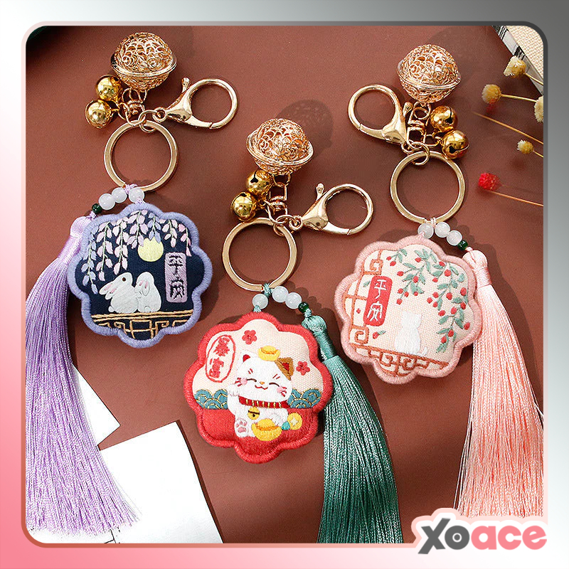Jual DIY Kit Keychain Handmade Kerajinan Sulam Tangan Gantungan Kunci ...