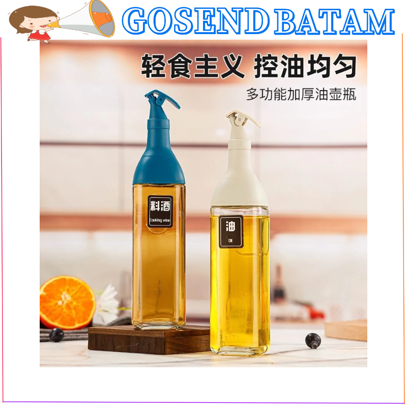 Jual (GOSEND BATAM ) Botol Minyak Aesthetic Free Sticker/ Glass Oil ...