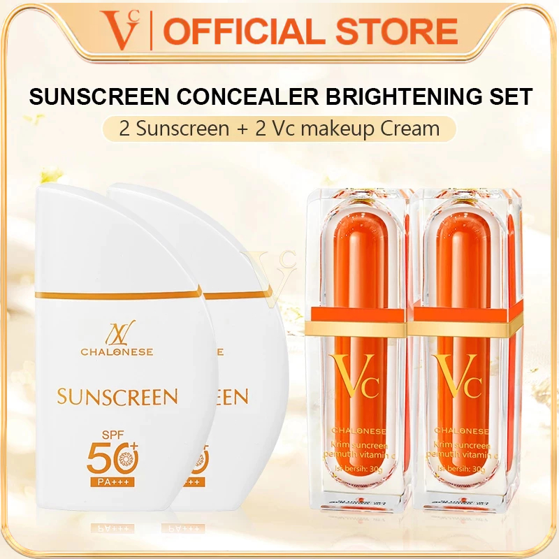 Jual CHALONESE BPOM | Sunscreen + Vc Cream | ANTI-UV Sunscreen SPF 50 ...