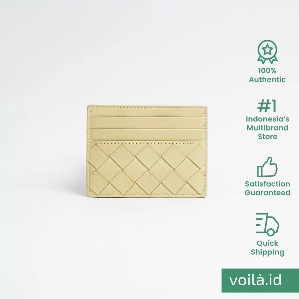 Jual Plait Pattern Credit Card Case Lambskin Porridge | Shopee Indonesia