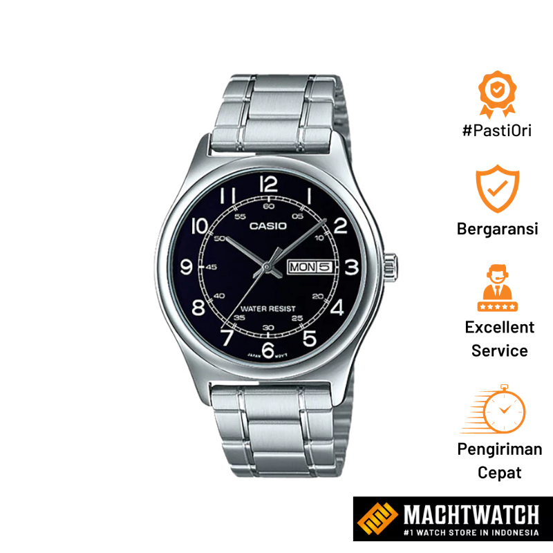 Jual [YEAR END SALE] Jam Tangan Pria Casio General MTP-V006D-1B2UDF Black Dial Stainless Steel ...