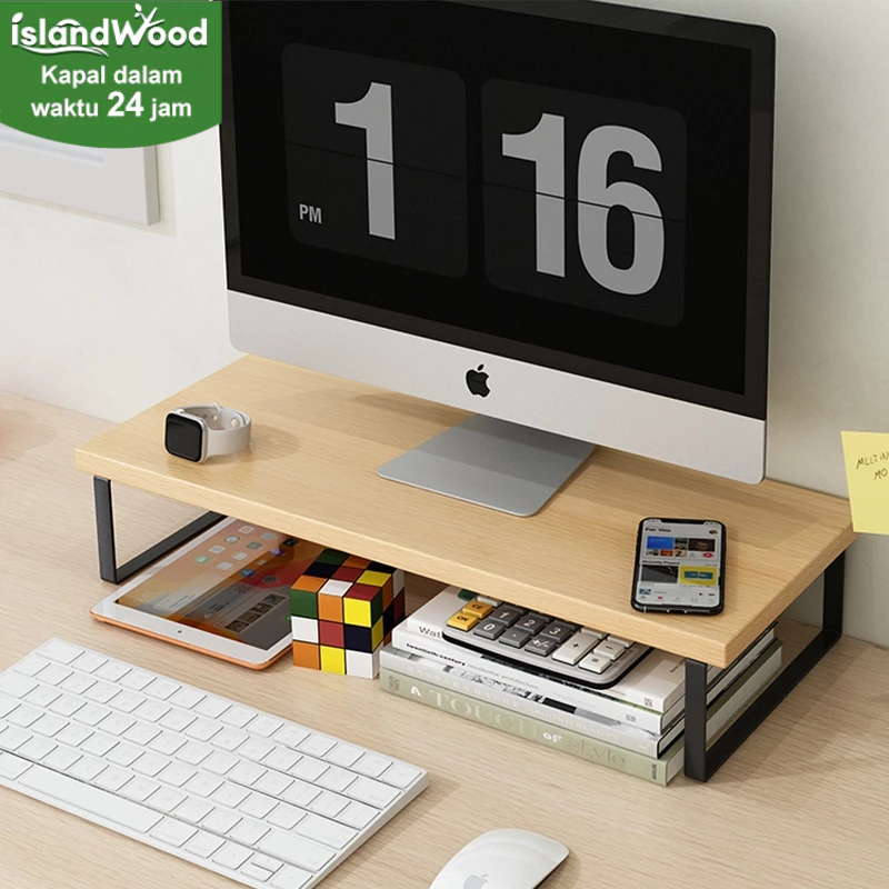 Jual Rak Meja Serbaguna Rak Buku Desktop Rak Organizer Susun Stationary ...