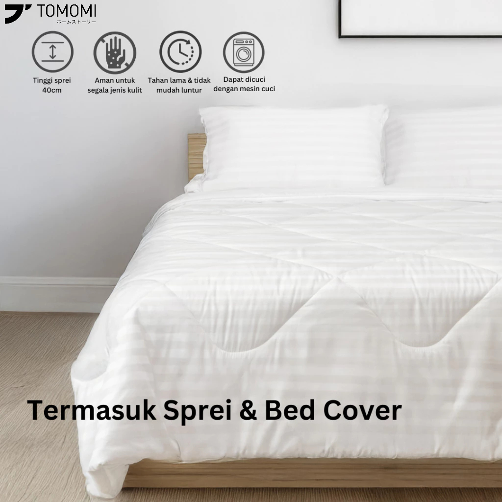 Jual TOMOMI - Bedcover Set Sprei Dobby Nanotec Series Tasaki | Shopee ...