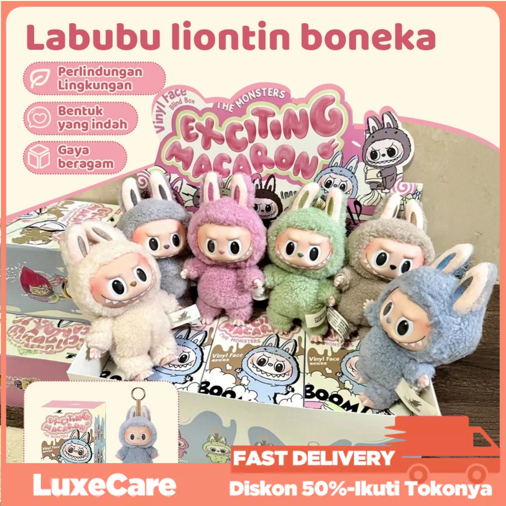 Jual Pop Mart BONEKA LABUBU V1 The Monsters Exciting Macarons Series ...