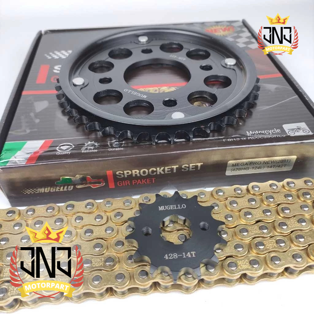 Jual GEAR PAKET BAJA HONDA MEGA PRO MONO / MEGA PRO NEW 2011 / VERZA 14 ...