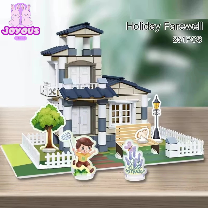 Jual Mainan anak-anak Bangunan pondok DIY buatan tangan tukang batu ...