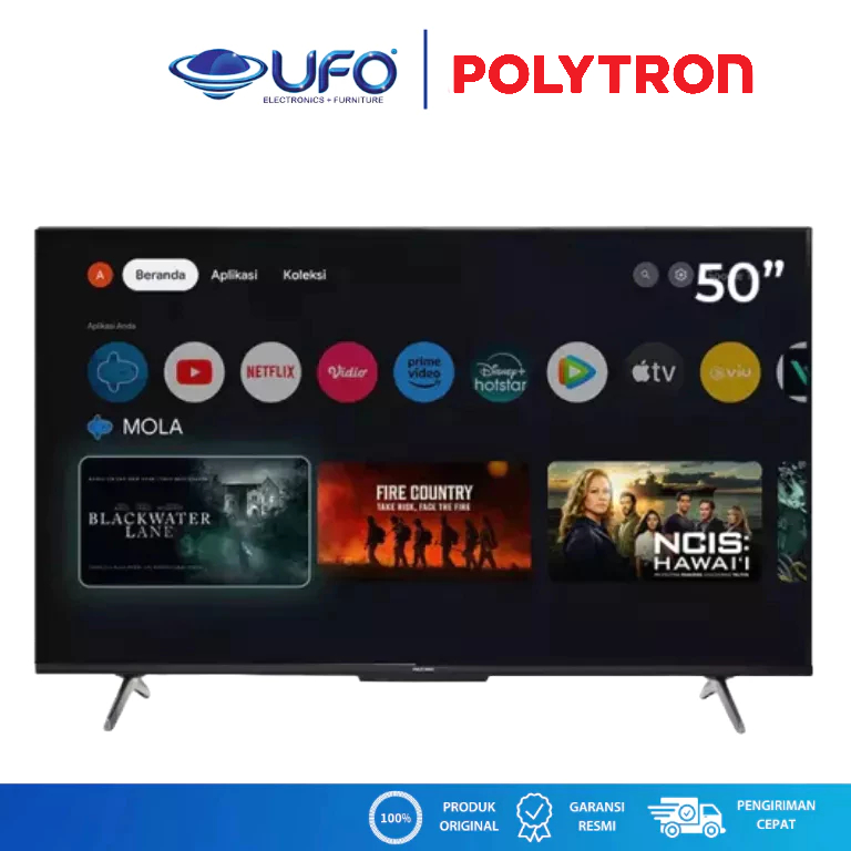 Jual Polytron TV 50 Inch LED Smart 4K UHD Android PLD50UG5959 | Shopee ...