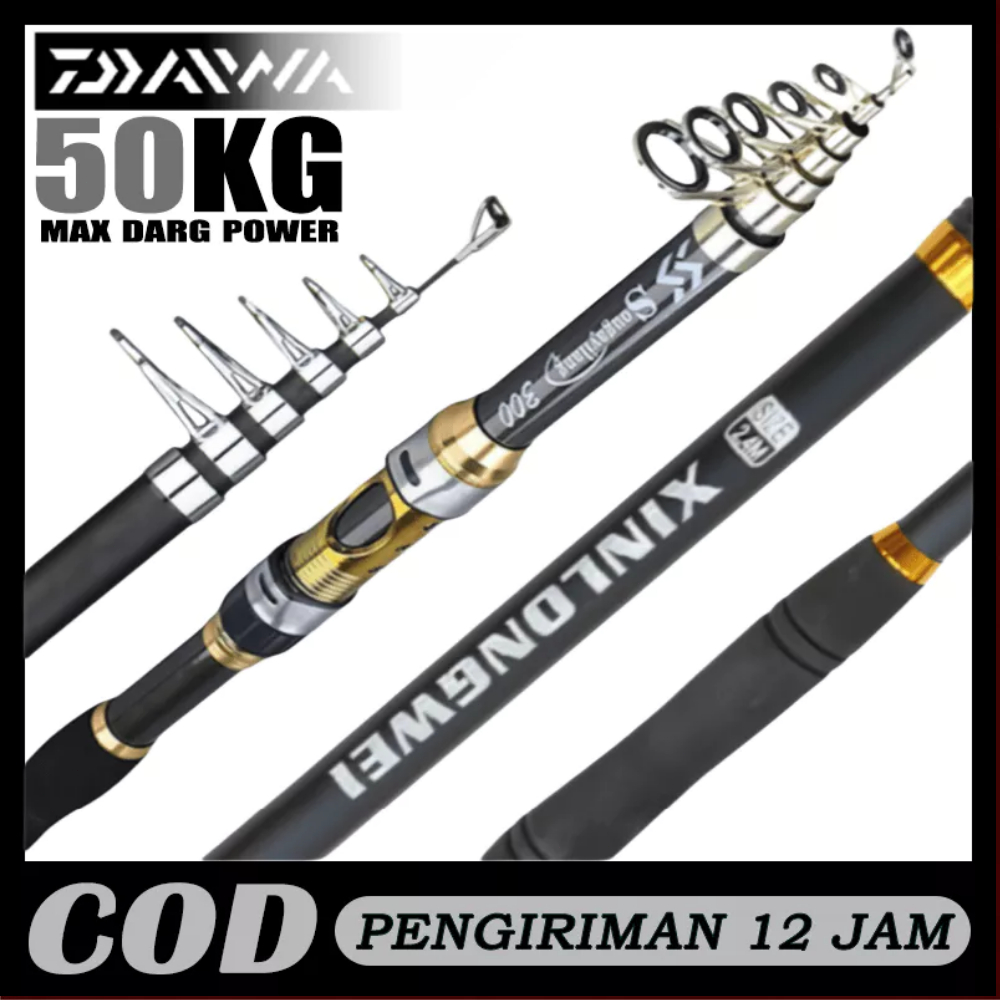 Jual Pancing laut Joran Pancing 210-360cm Di Luar Ruangan, Alat Pancing ...