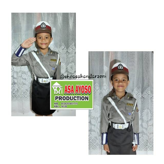 Jual Polisi Cilik Wanita STELAN ROK Merk asa ayoso production NO IJIN ...