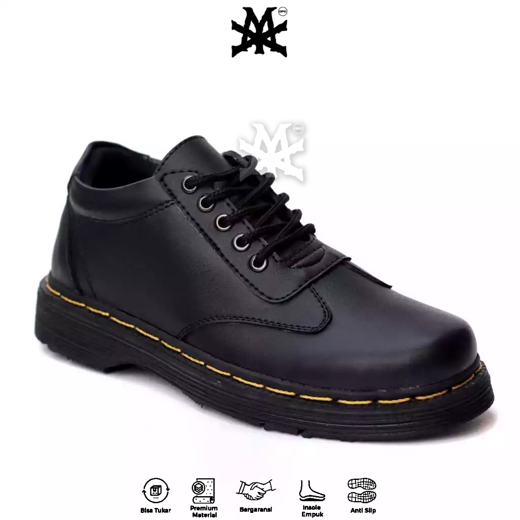 Jual MADEMAX - Sepatu Docmart Formal Hitam Tali Kerja Pria | Shopee ...