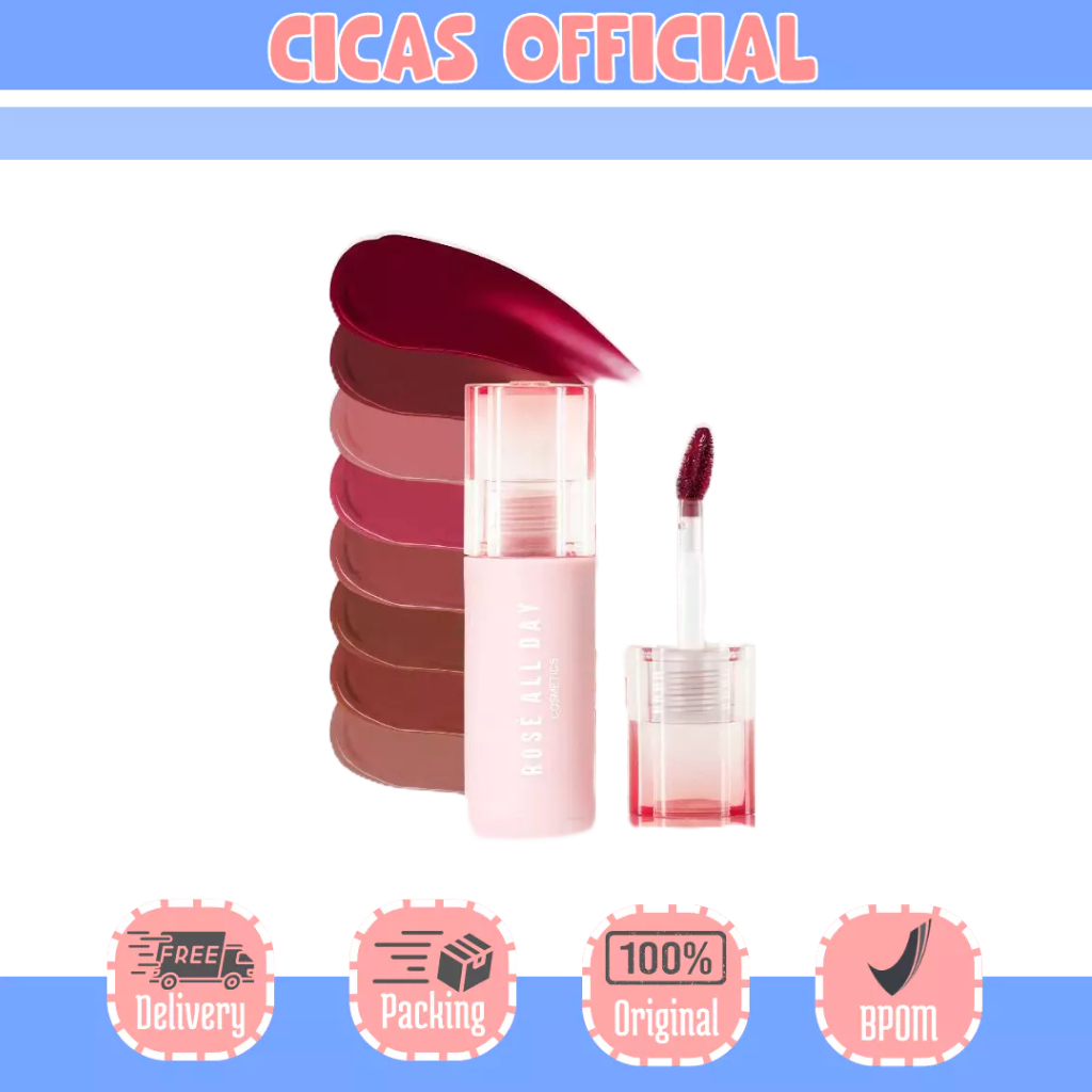 Jual cicasofficial - RAD Rosé All Day Plush Lip Tint | Shopee Indonesia