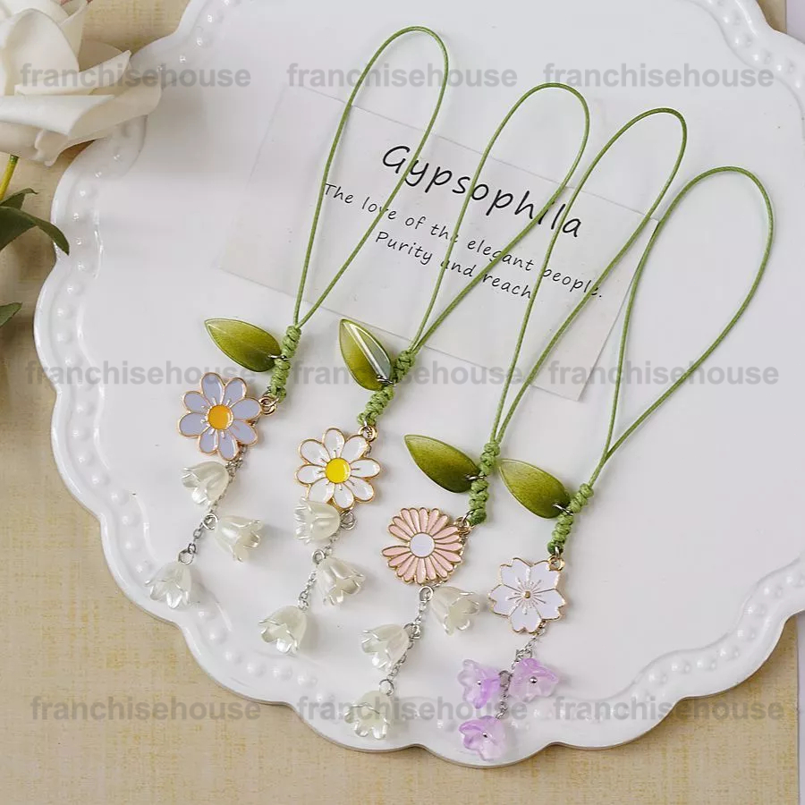 Jual INS Phone Strap bunga Gantungan HP Kamera Tulip Buatan Tangan Unik ...