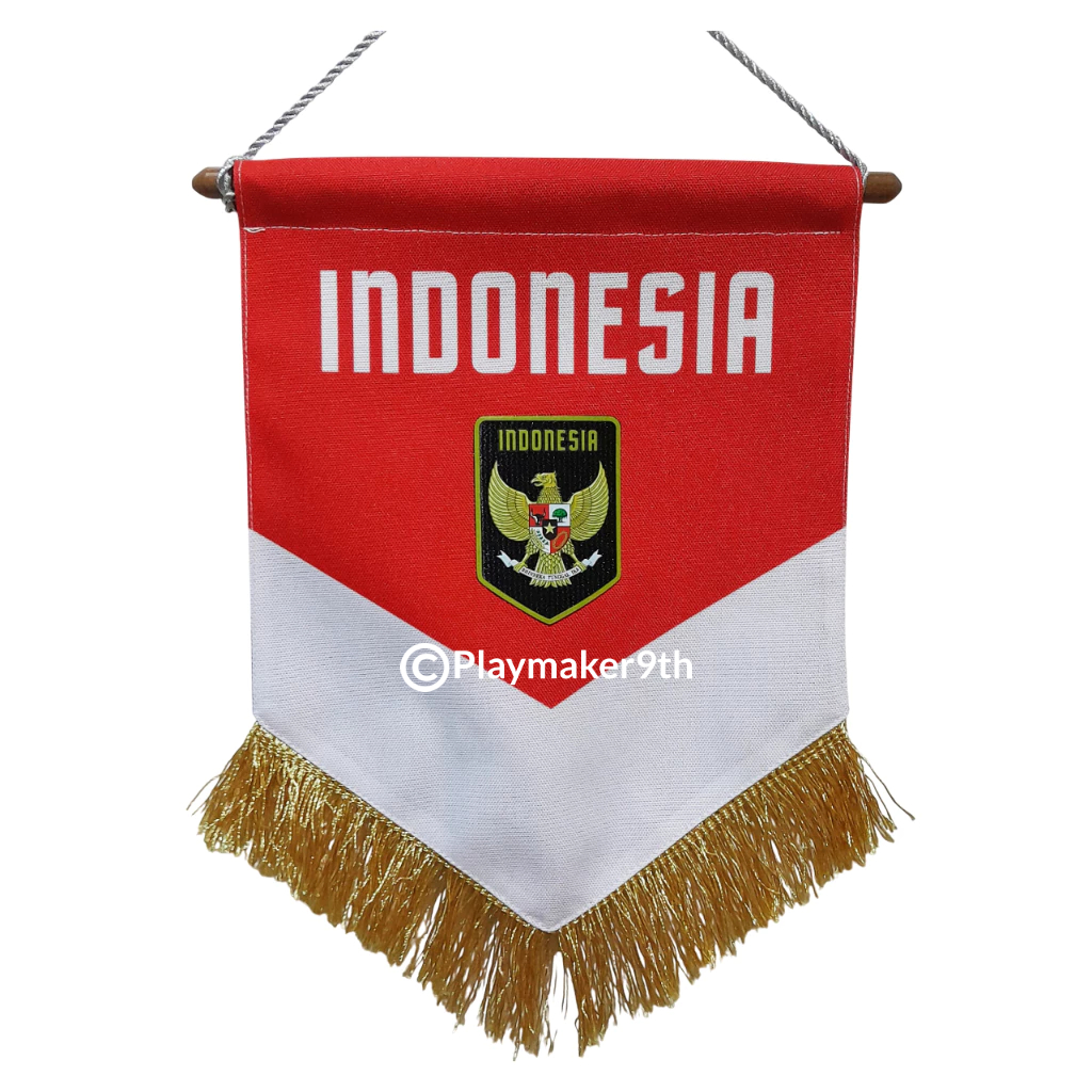 Jual Bendera Vandel Fantasy Timnas Indonesia Bendera Pennant Merah ...