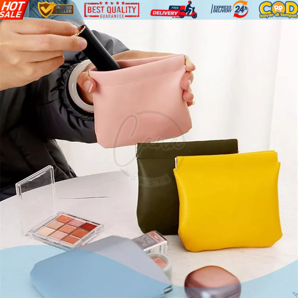 Jual CANA MINI POUCH MAKE UP LEATHER WATERPROOF DOMPET KOIN TAS MINI ...