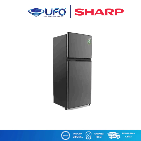 Jual Kulkas Sharp SJ195MNHS lemari Es 2 Pintu kapasitas 172 Liter ...