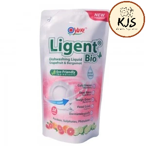 Jual YURI LIGENT BIO DISHWASHING DETERGENT LEMON/LIME/GRAPEFRUIT POUCH ...