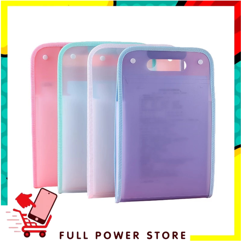 Jual FPS - Tas file Handle Warna Transparan Anti Air Multi Layer Folder ...