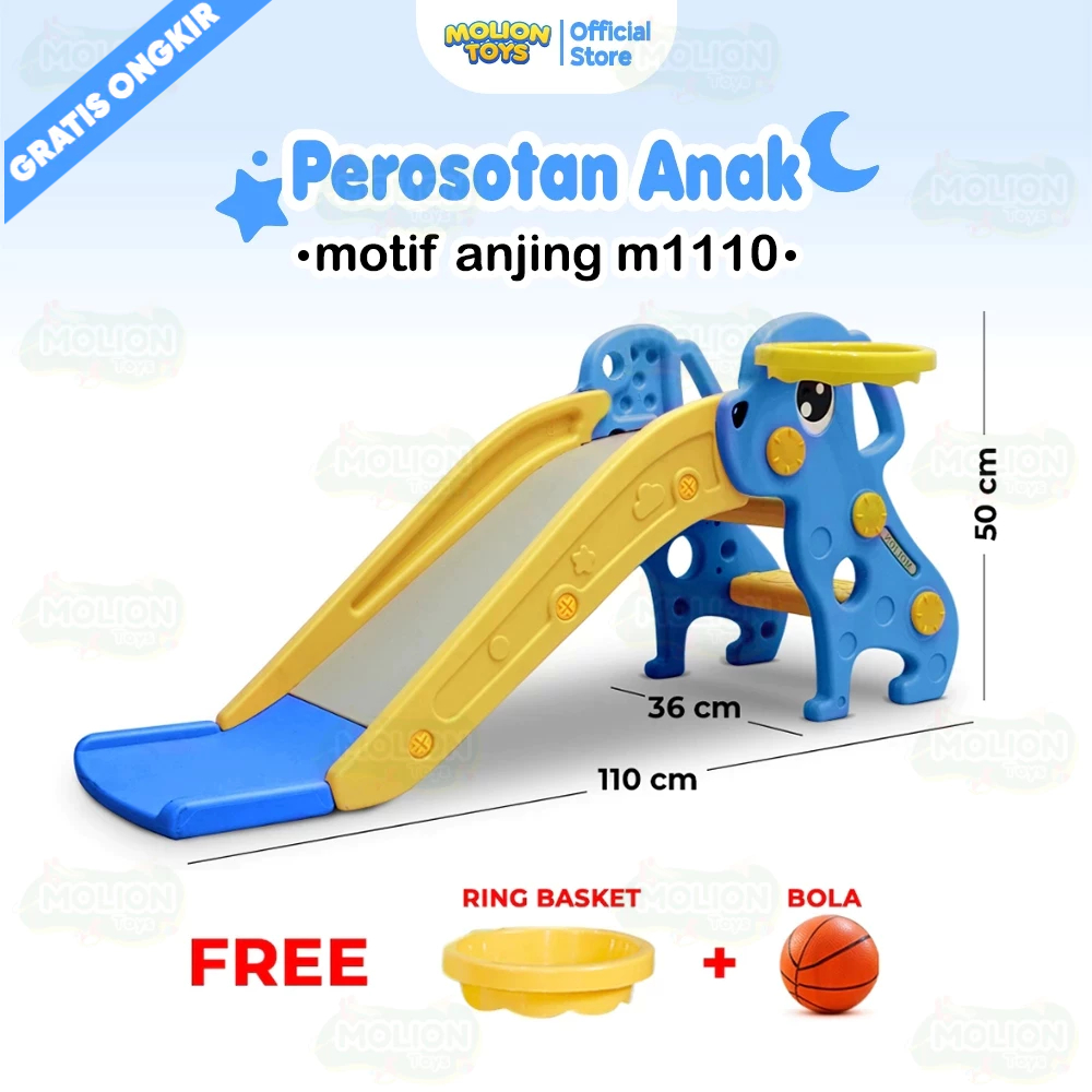 Jual Perosotan Anak Mini Karakter Anjing M1110–Seluncuran Anak Usia 2–4 ...