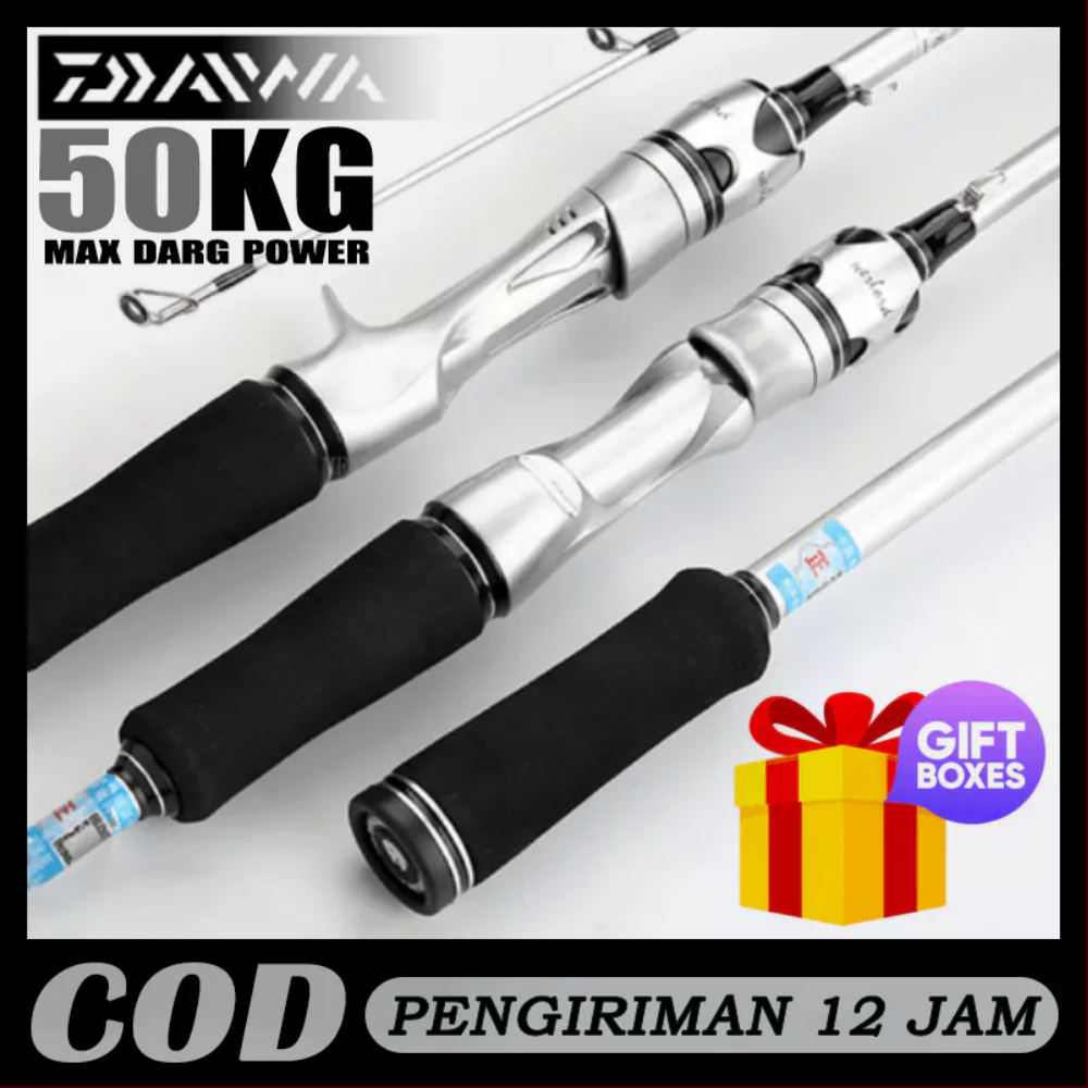 Jual Daiwa joran casting Carbon Fiber Max Drag 30kg Spinning Fishing Rod Baitcasting Fishing ...
