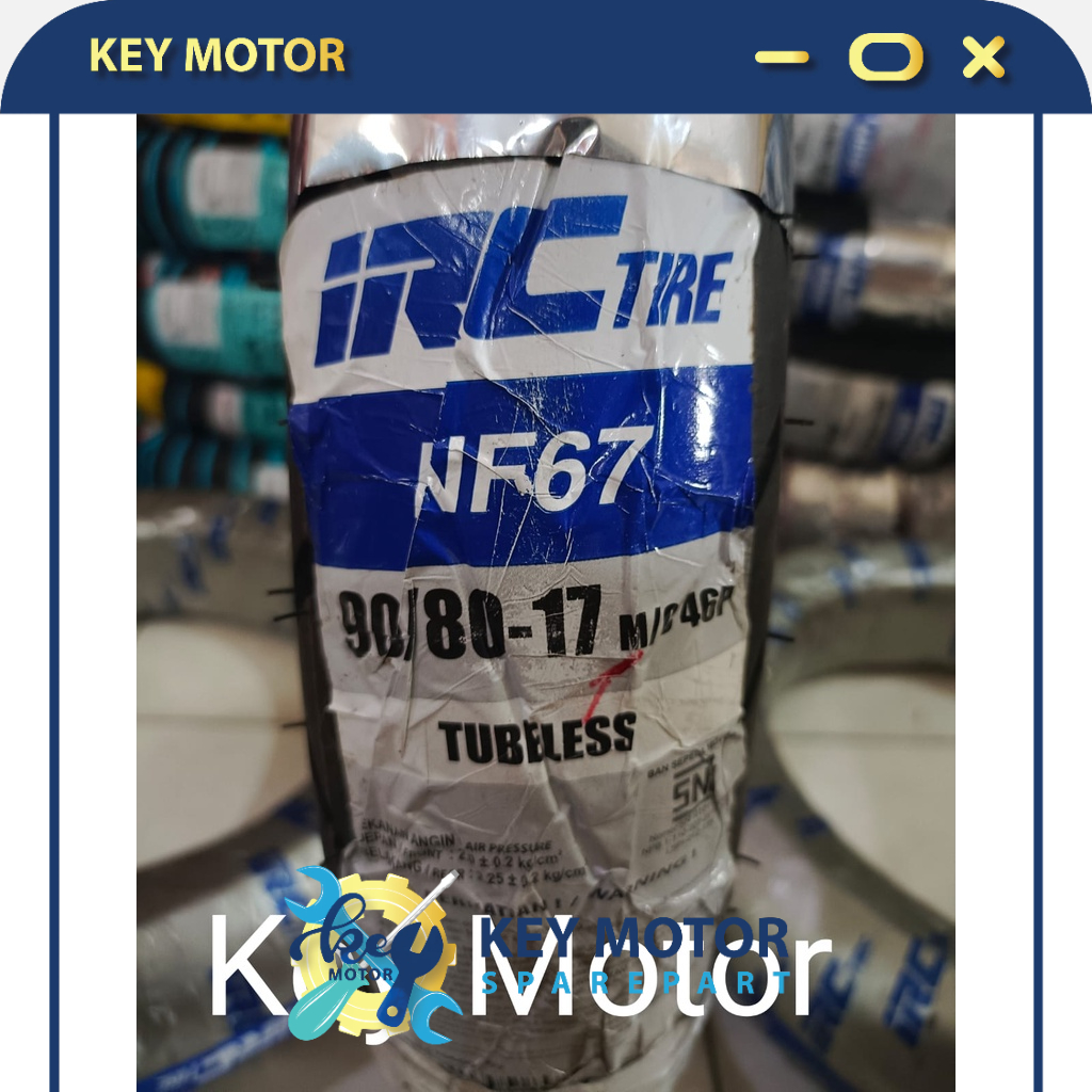 Jual Ban Depan Luar Motor IRC 90-80-17 46P NF67 Tubeless Tubles Yamaha Vixion 100% Asli dan Baru ...