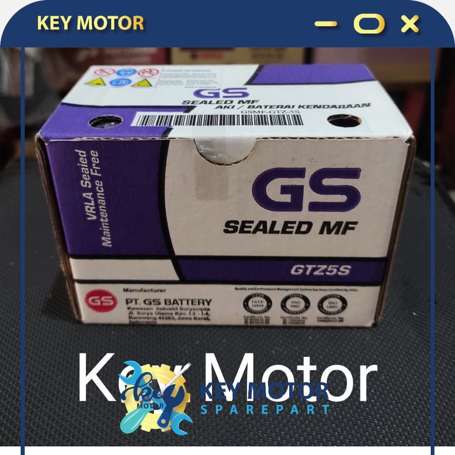 Jual Aki Baterai GS Astra GTZ5S Aki Kering Motor 100% Asli | Shopee ...