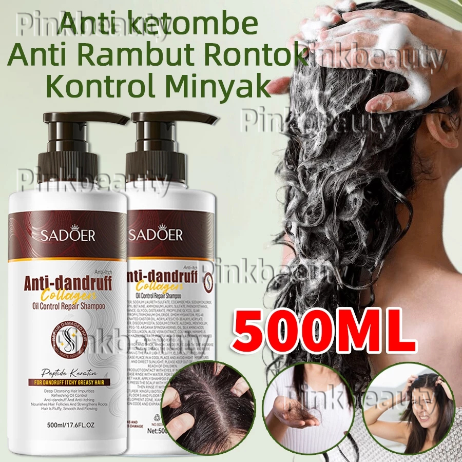 Jual 500ml Obat Ketombe Shampoo Rambut Rontok shampoo anti ketombe dan rontok Sampo Ketombe ...