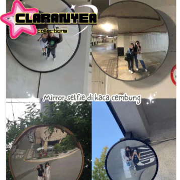 Jual Mirror Selfie Aesthetic Cermin Cembung Kaca Bulat Kamar Cafe Resto ...
