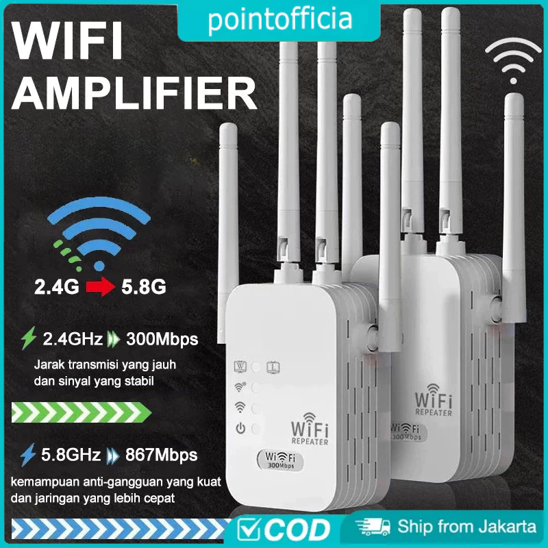 Jual 300M Wifi Repeater/Wireless Repeater/Network Extender/Wifi Signal Range Extender/WiFi ...