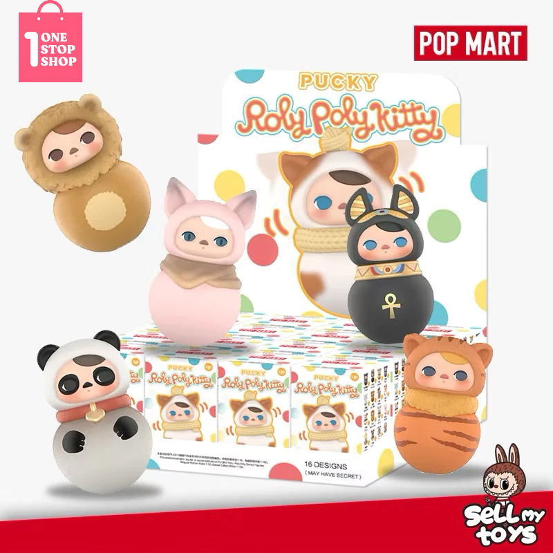 Jual POP MART PUCKY Roly-Poly Kitty Series Figures Blind Box Collection ...
