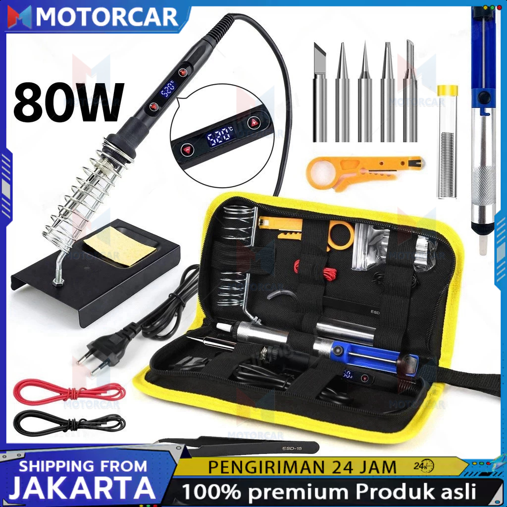 Jual Solder Set Lengkap Kit Solder 60 Watt 220 Volt Kit Pengisap Timah ...