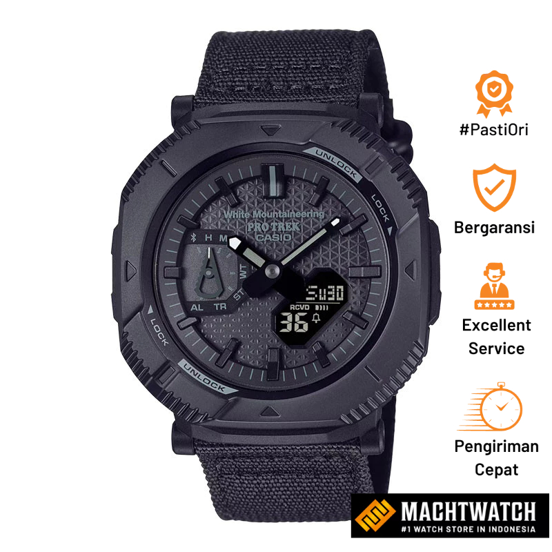 Jual Jam Tangan Pria Casio Pro Trek PRJ-B001WM-1JR Hiker Line White ...