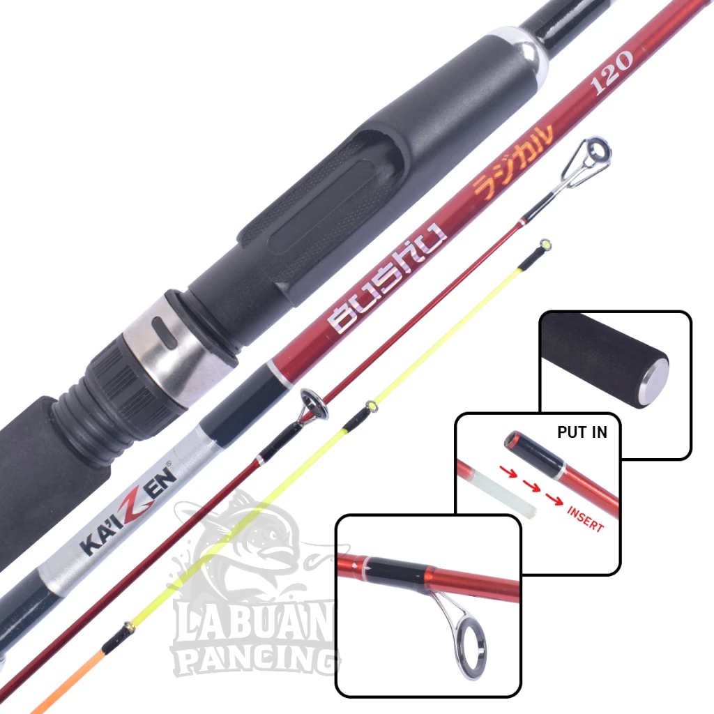 Jual Joran Spinning Kaizen Bushu Pilih Ukuran Labuan Pancing | Shopee ...