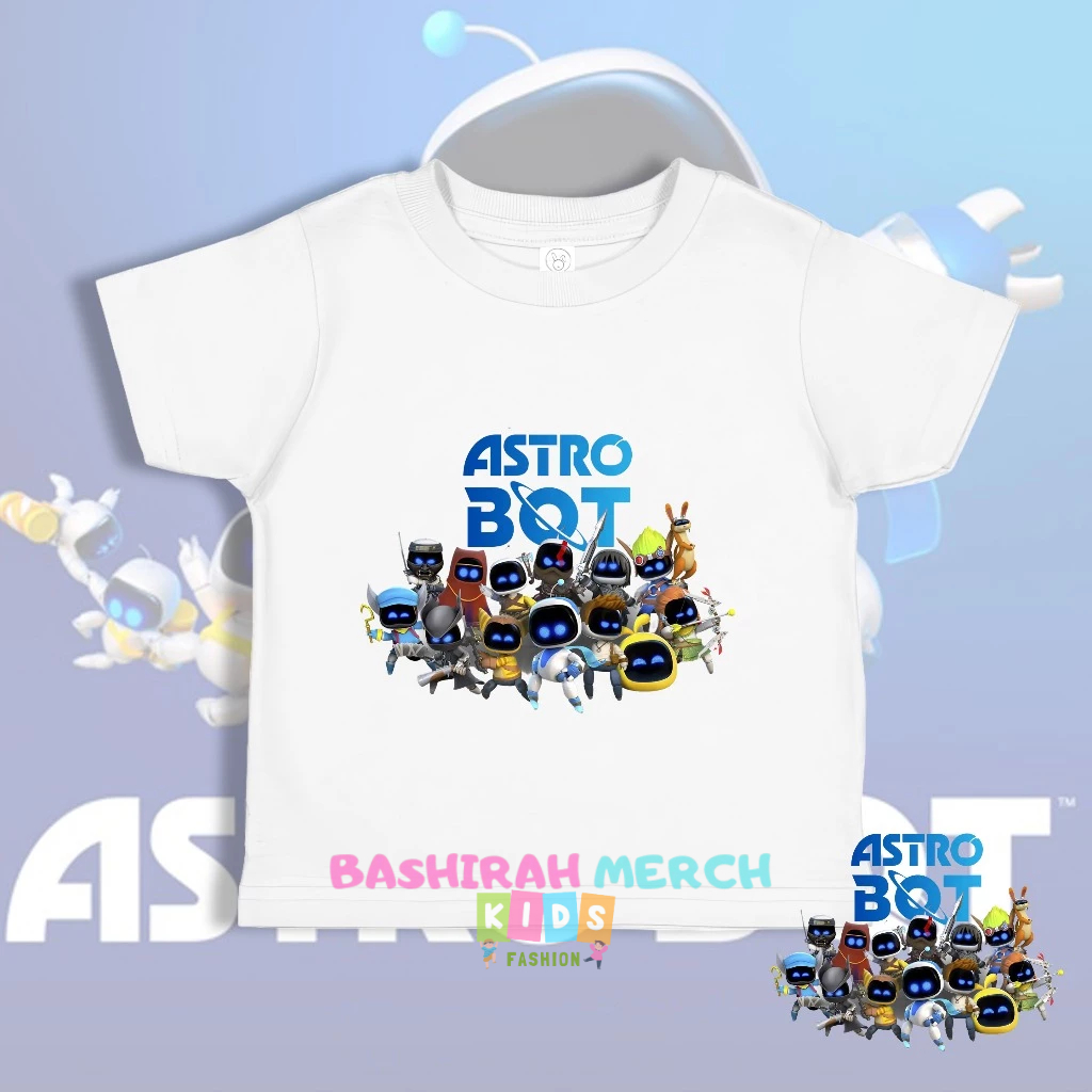 Jual kaos Baju Karakter Anak Astro Bot - Bahan Adem & Nyaman untuk Anak ...