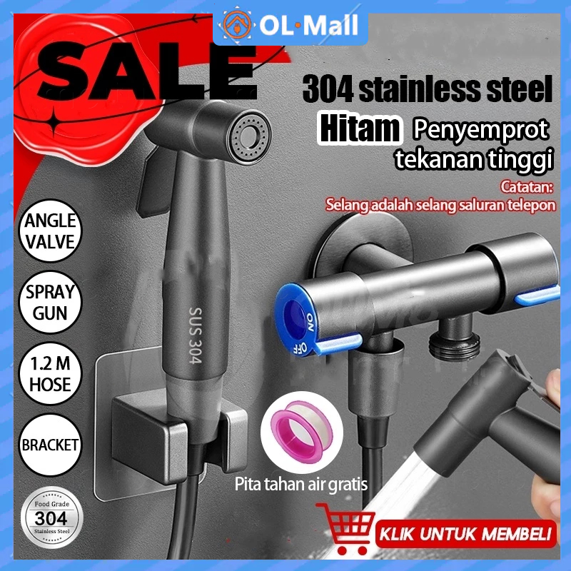 Jual Jet Shower Closet Kran Cabang 2 Jet Washer Toilet Kran Toilet ...