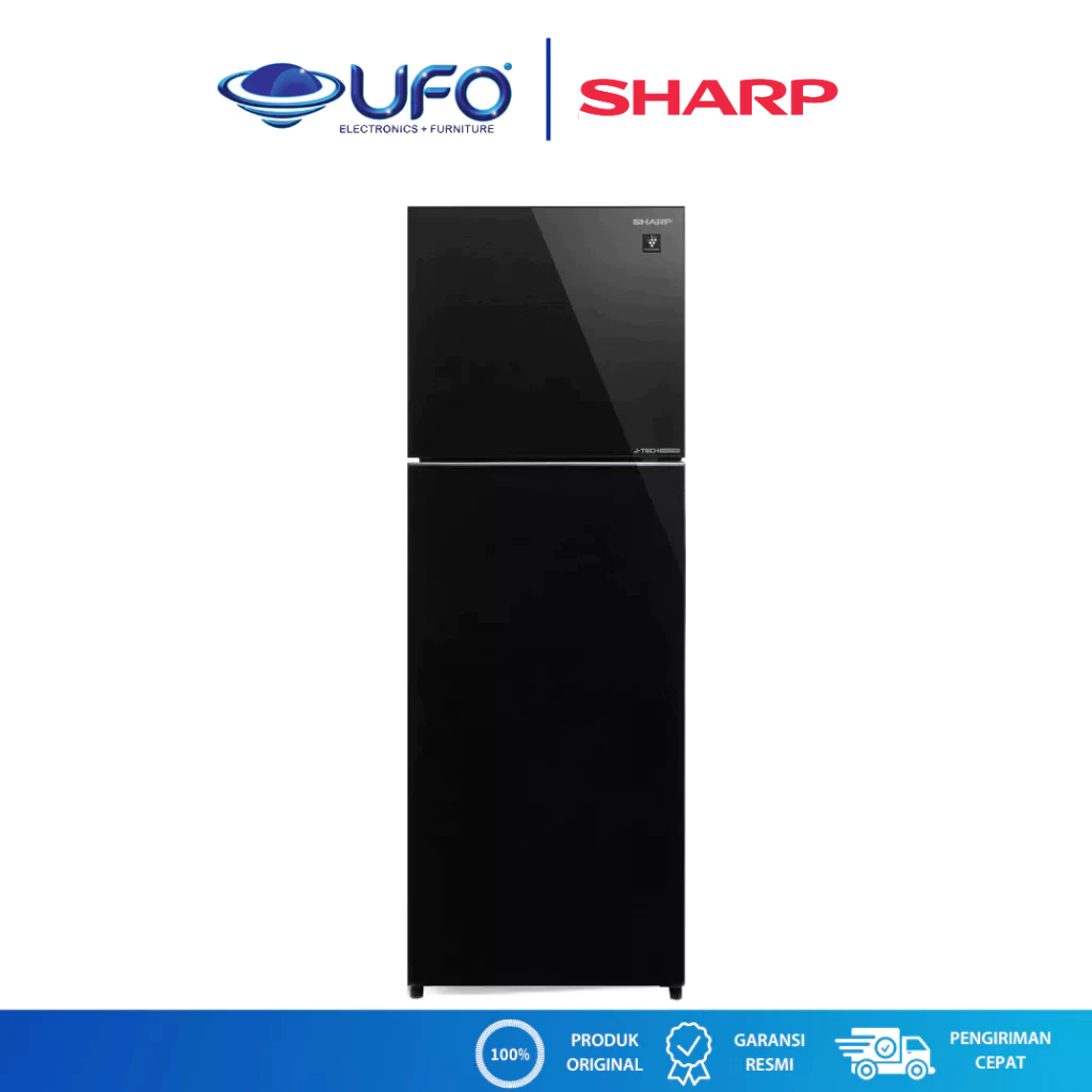 Jual Sharp Kulkas 2 pintu 352 Liter New J-Tech Inverter Plasmacluster Ion SJ456GIMK | SJ-456GI ...