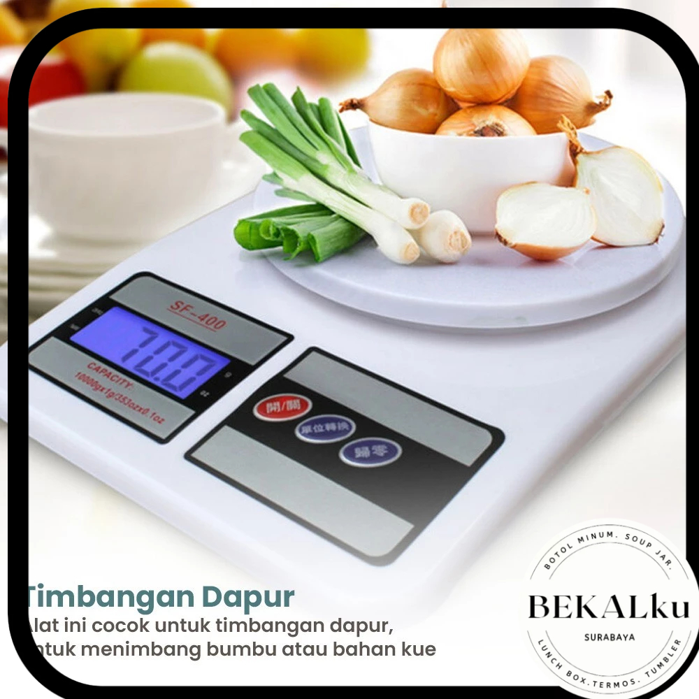 Jual Timbangan Dapur Digital Tanpa Mangkok SF400 10 kg Digital kitchen electronic scale PRT 215 ...