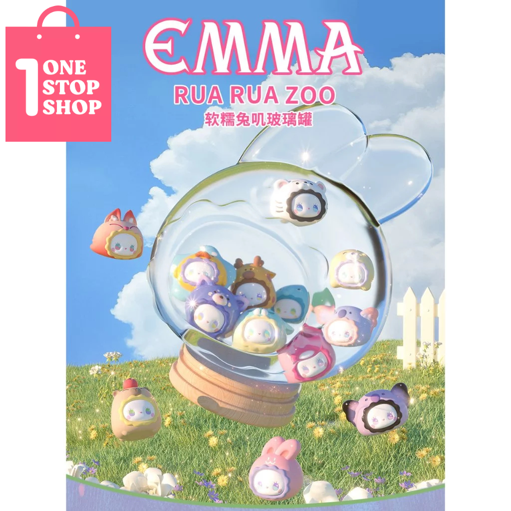 Jual Emma Rua Zoo Bunny Ocean Series Glass Jar Bottle Pop Beans Toples ...