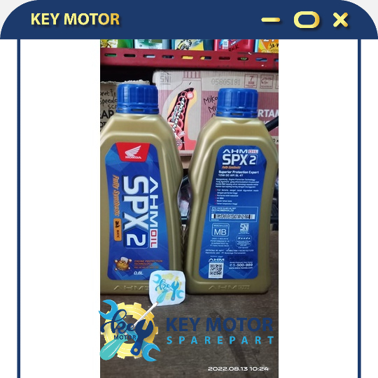 Jual Oli Mesin Motor Honda AHM Oil Spx 2 0,8L 100% Asli | Shopee Indonesia