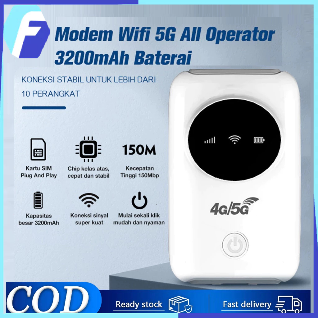 Jual 【COD】 H808+ Modem Wifi 4G All Operator Wifi Portable 3G/4G All ...