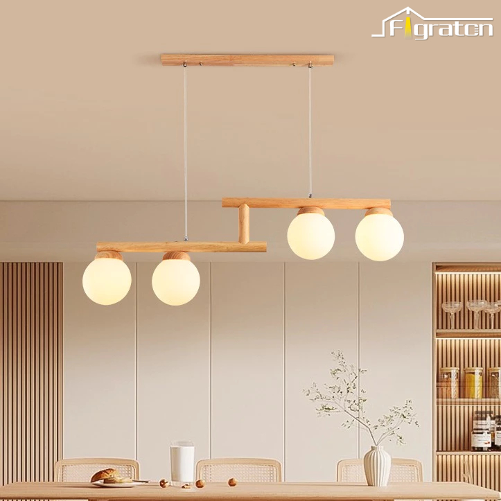 Jual Lampu Gantung Minimalis Restoran Panjang Jepang Lampu Hias Gantung Modern Kayu Solid Untuk ...