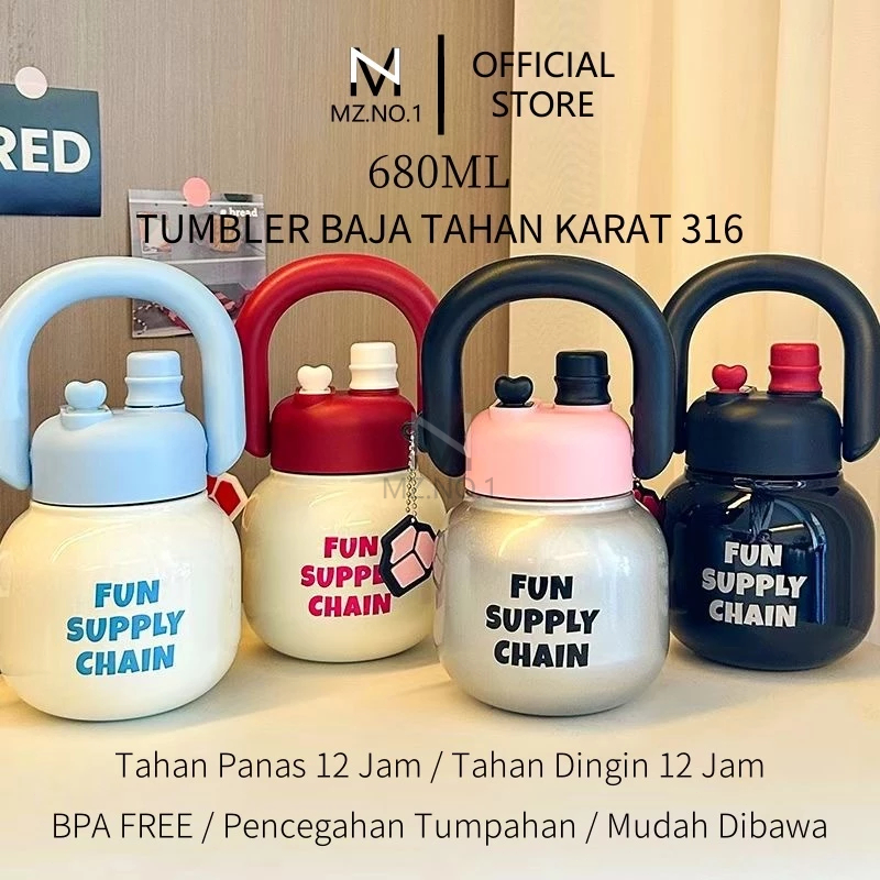 Jual 【COD】316 Stainless Steel Tumbler 680ml / Insulated Thermos Kettle Stainless Steel Vacuum ...