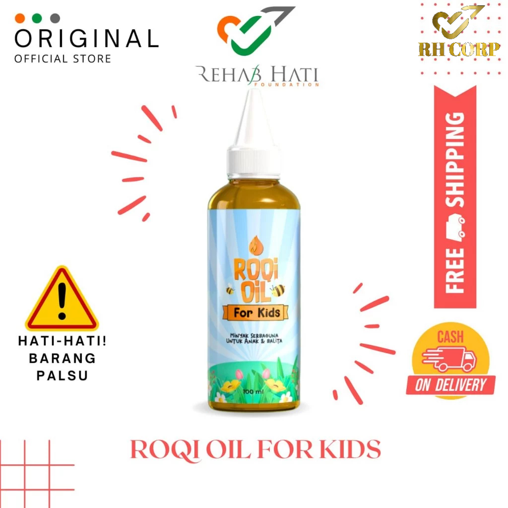 Jual Original Roqi Oil for Kids kemasan (100 ml) by RH CORP OFFICIAL PRODUCT Madu Herbal Anak ...