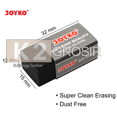 Jual Penghapus Joyko Kecil Hitam Pcs | Shopee Indonesia