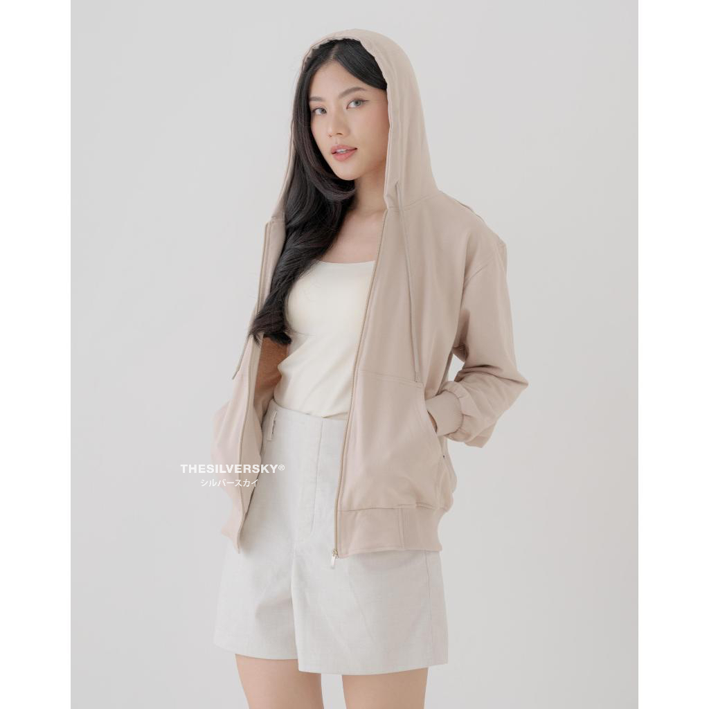 Jual Thesilversky Airy 100% Ultra-Comfy Baby Terry Cotton Hoodie Zipper ...