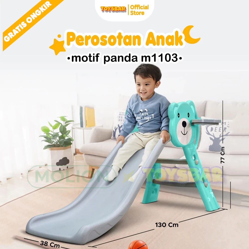 Jual Mainan Perosotan Anak Panda Lucu – Seluncuran Mini Playground SNI ...