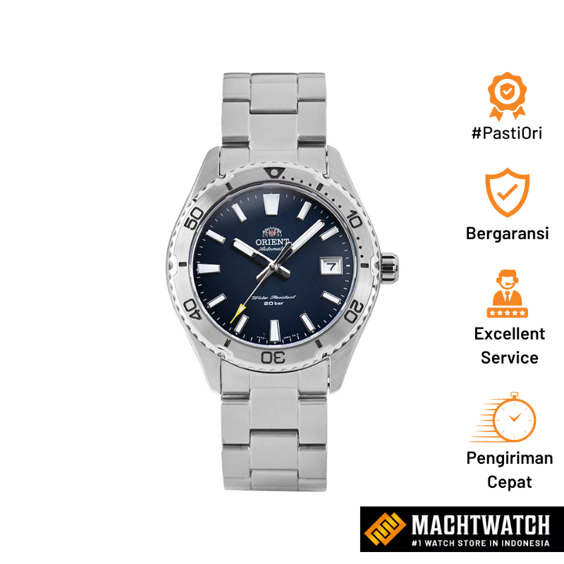 Jual Jam Tangan Pria Orient Mako 40 RA-AC0Q02L Men Blue Navy Dial ...