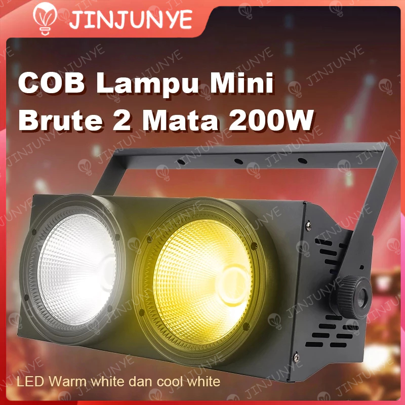 Jual ️Garansi&COD ️Lampu Sorot Panggung Mini Brute COB 2 Mata Lampu ...
