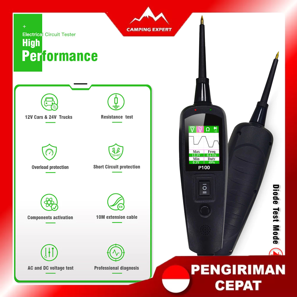 Jual Automotive Circuit Tester Power Circuit Probe Kit Car Voltage ...